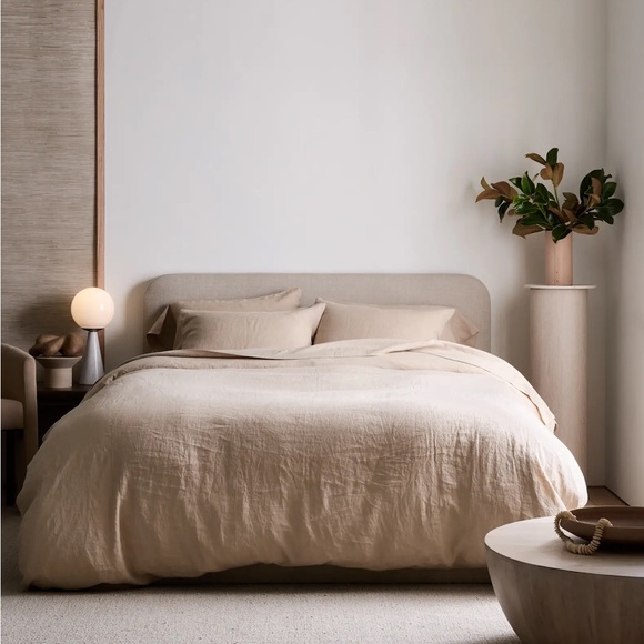 Quince | Bedding | Nwt Quince European Linen Queen Duvet Cover Toffee ...